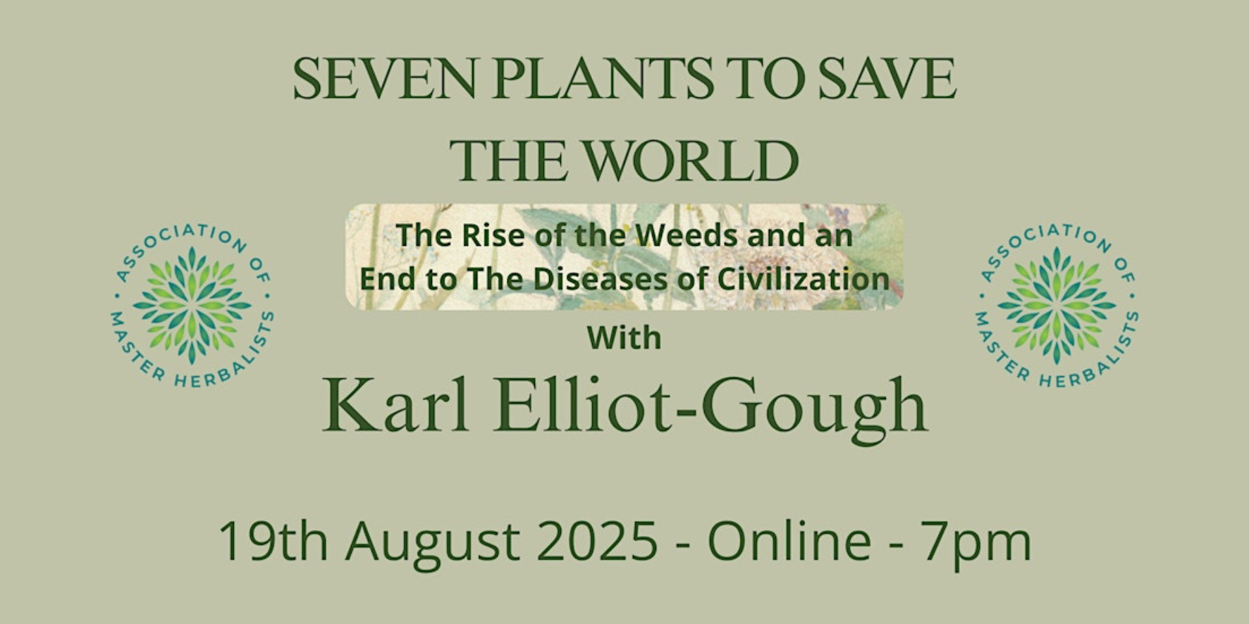 Aeon Health - Events and Seminars Calendar - Seven Plants to Save the ...